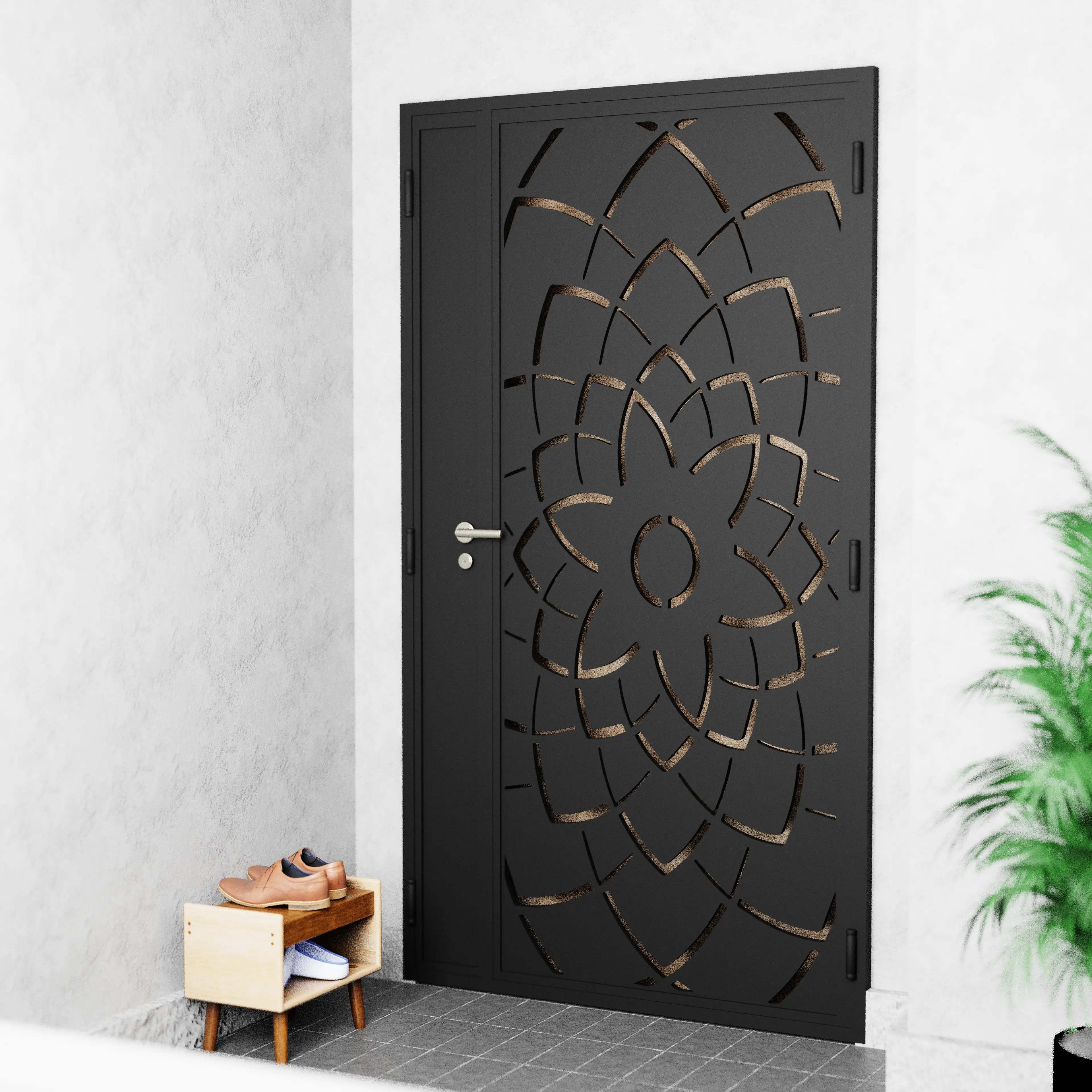 3D Laser Cut Design Gate - HDL19 | Steel Gate Laser Cutting