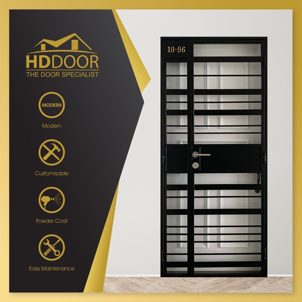 Mild Steel Gate HD-502 | Metal gate For HDB, BTO & Condo in SG