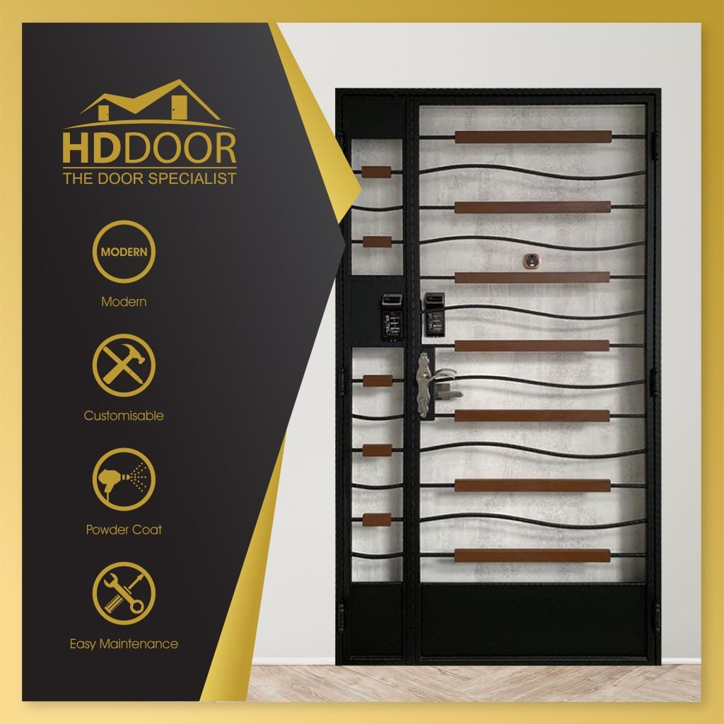 Mild Steel Gate HD-544 | HDB Metal Gate Supplier Singapore