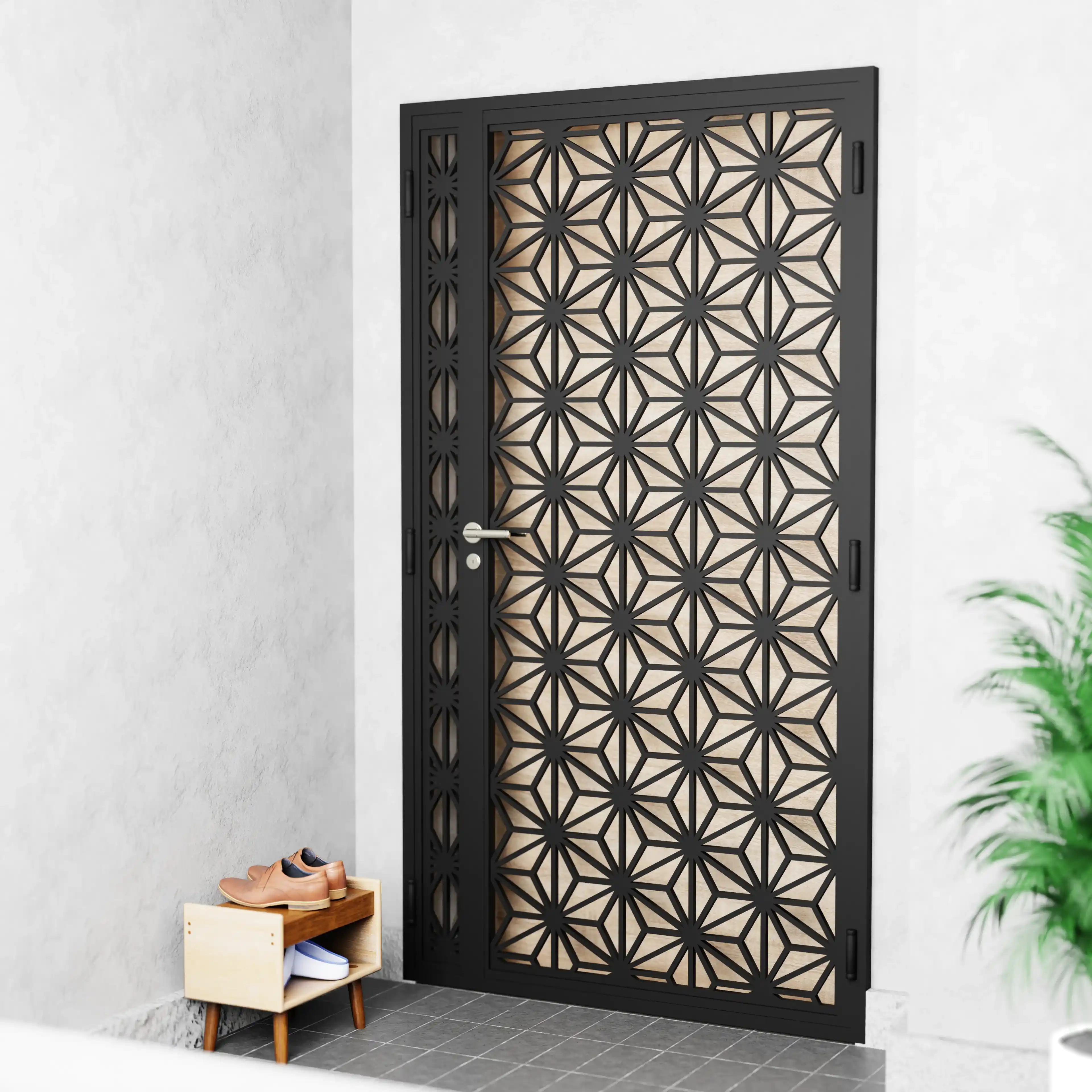 3D Laser Cut Design Gate - HDL05 | Laser Cutting Gate Singapore