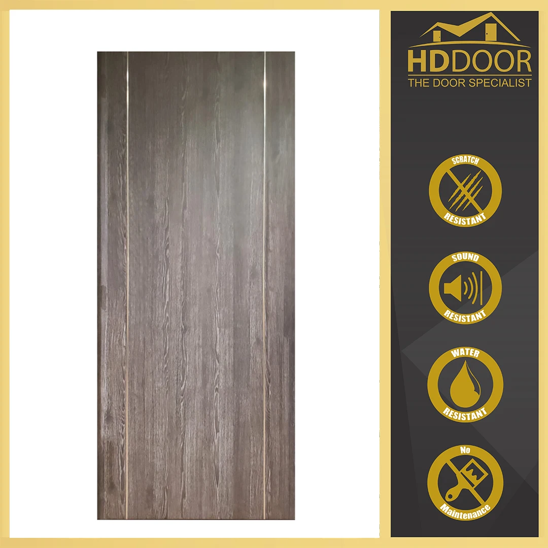 Single Leaf Laminate Door with Stainless Steel Strip - Single Tone